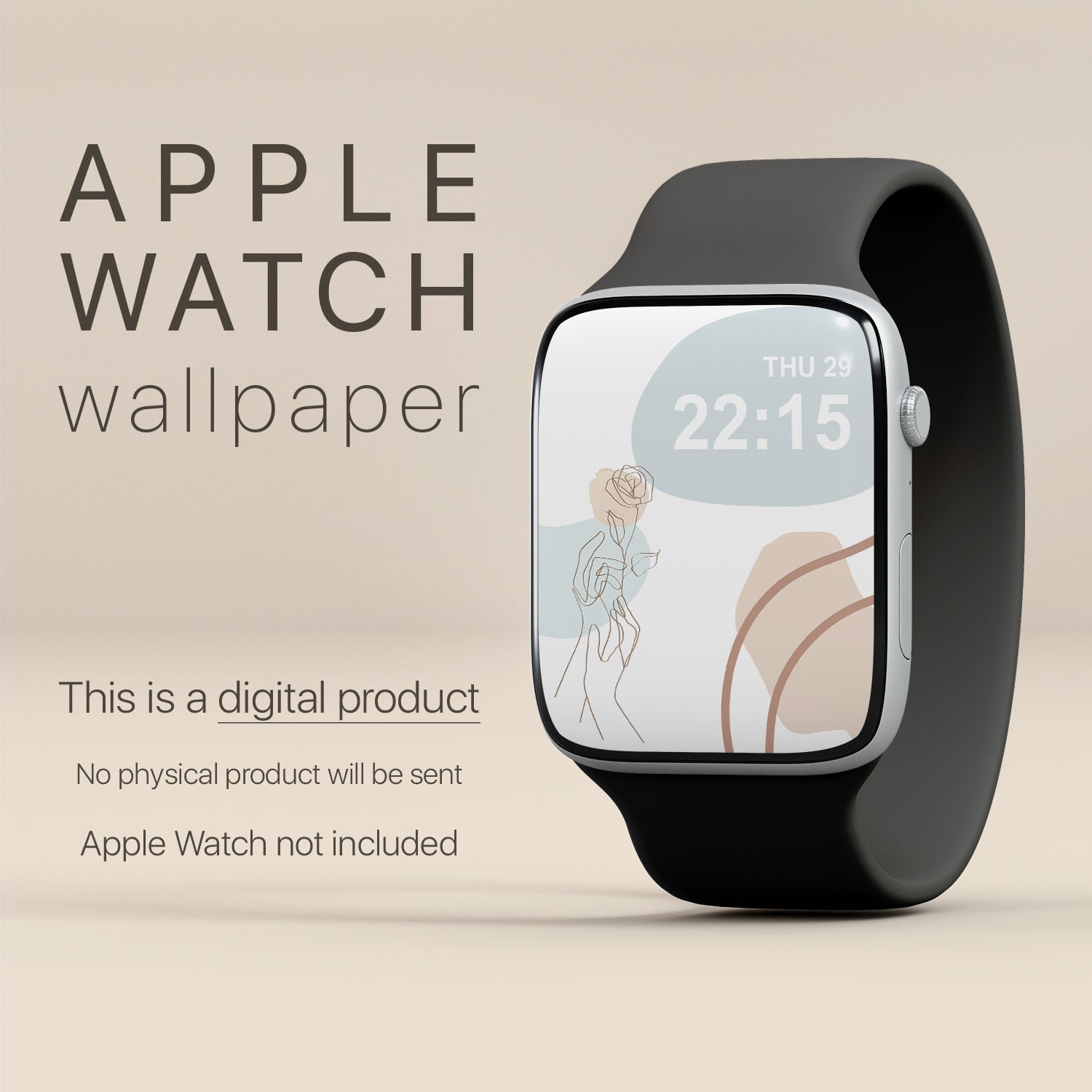 Minimal Line Art Apple Watch Face Apple Watch Wallpaper - Etsy