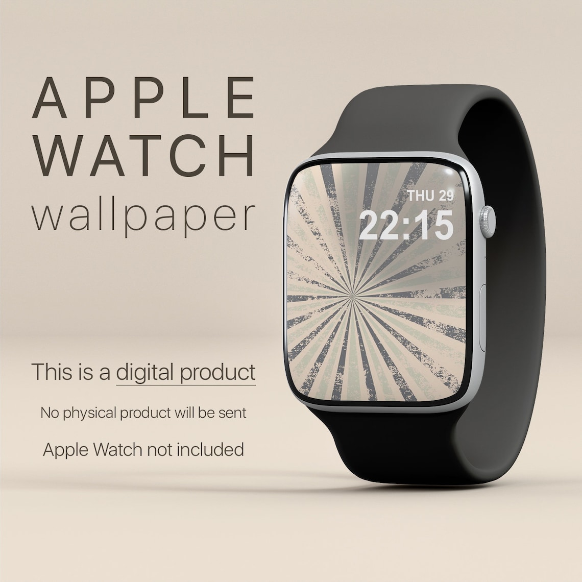 Beige Apple Watch Wallpaper Abstract Apple Watch Face - Etsy