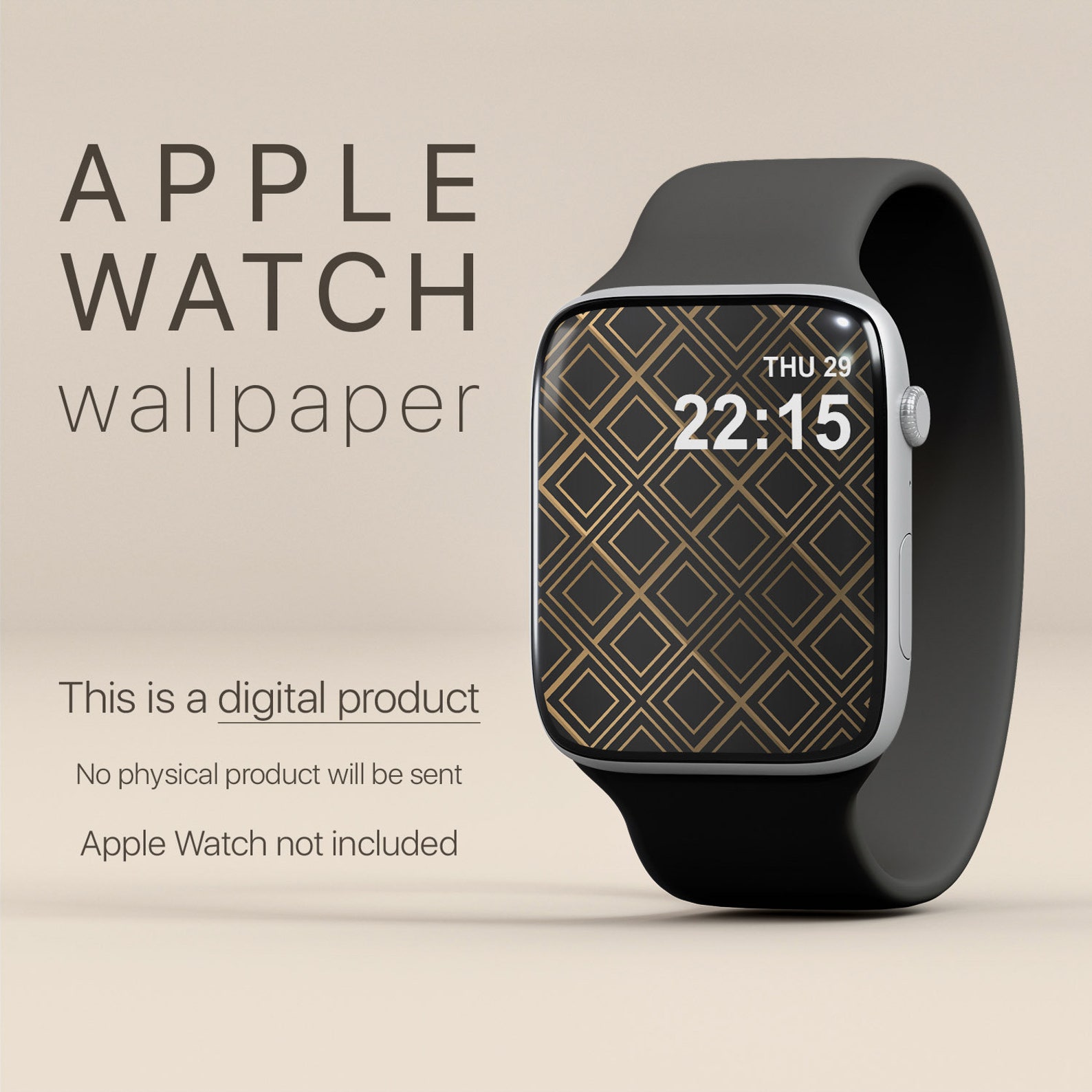 Geometric Apple Watch Face Design Art Deco 2 Smart Watch Wallpapers ...