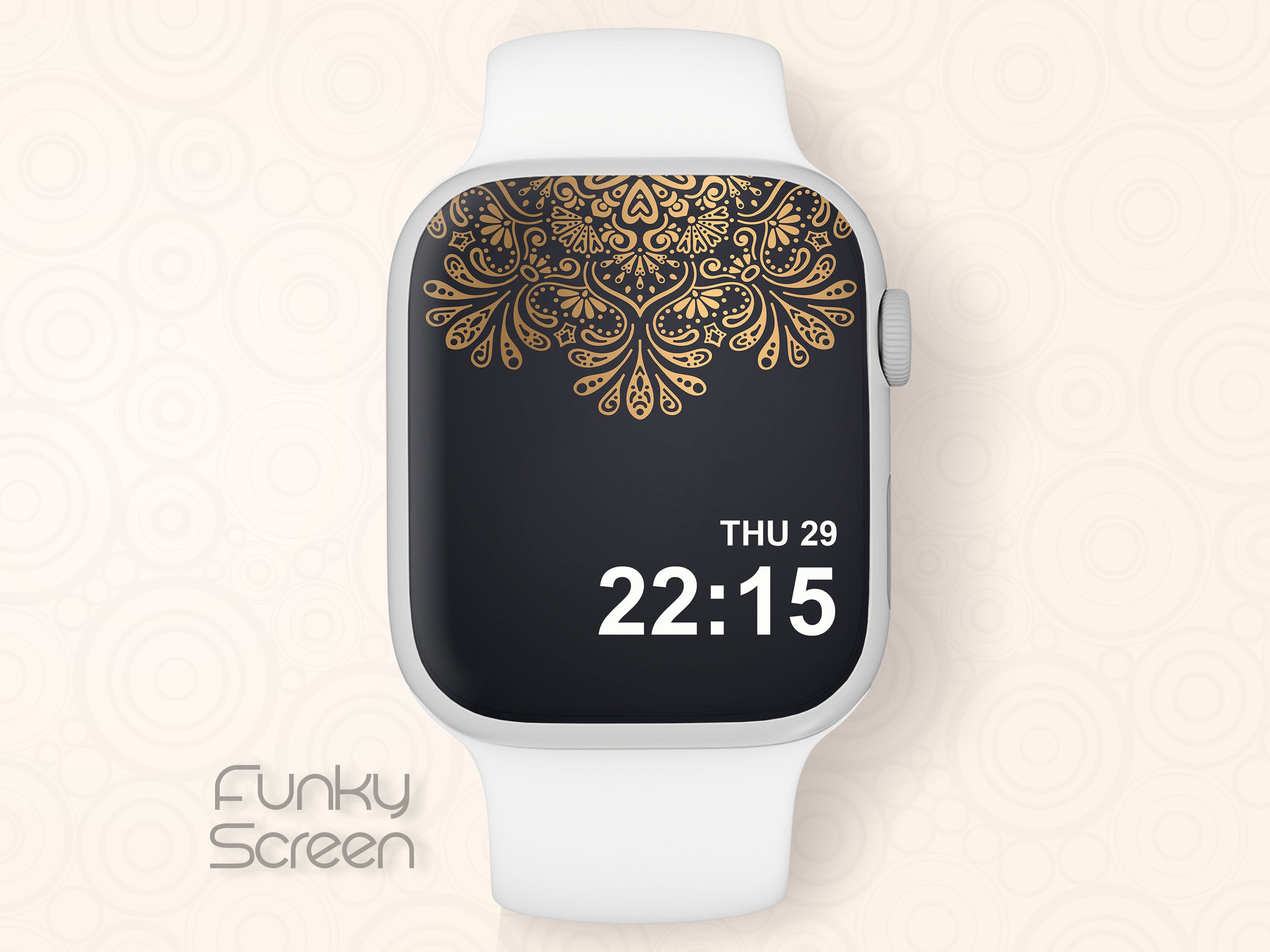 Mandala Watch Wallpaper Apple Watch Face Background Ethnic Iwatch ...