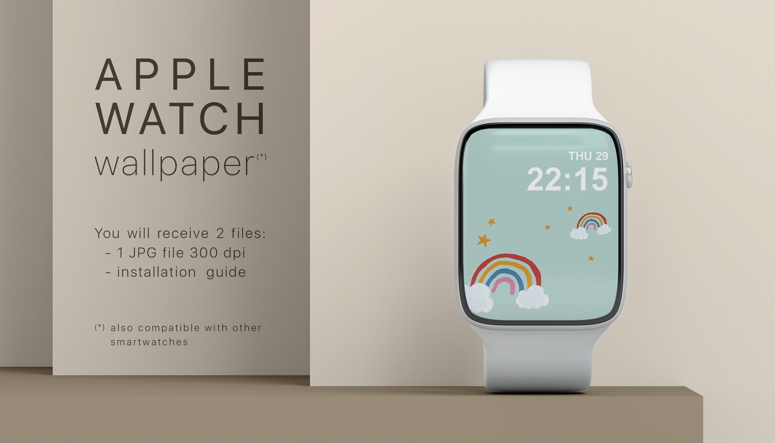 Rainbow Iwatch Wallpaper for Apple Watch Face Colorful Smartwatch ...