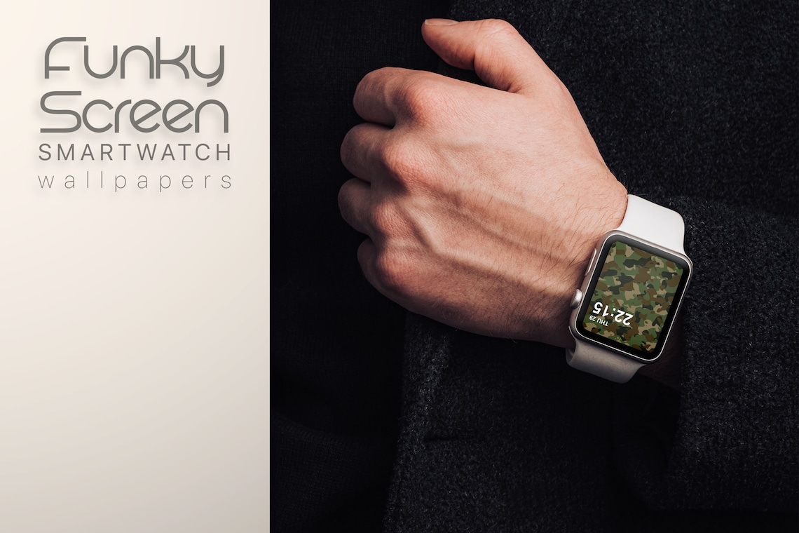 Military Camo Apple Watch Face Wallpaper Camouflage Smart - Etsy