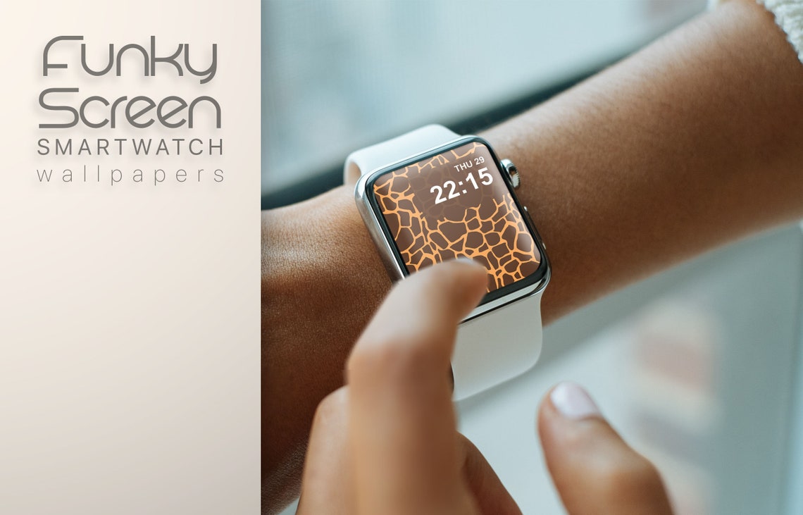 Animal Print Smartwatch Background, Apple Watch Face Digital Watch Face ...