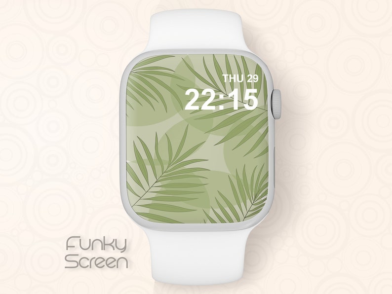 Apple Watch Face Boho Wallpaper Palms Design Apple Watch Face ...