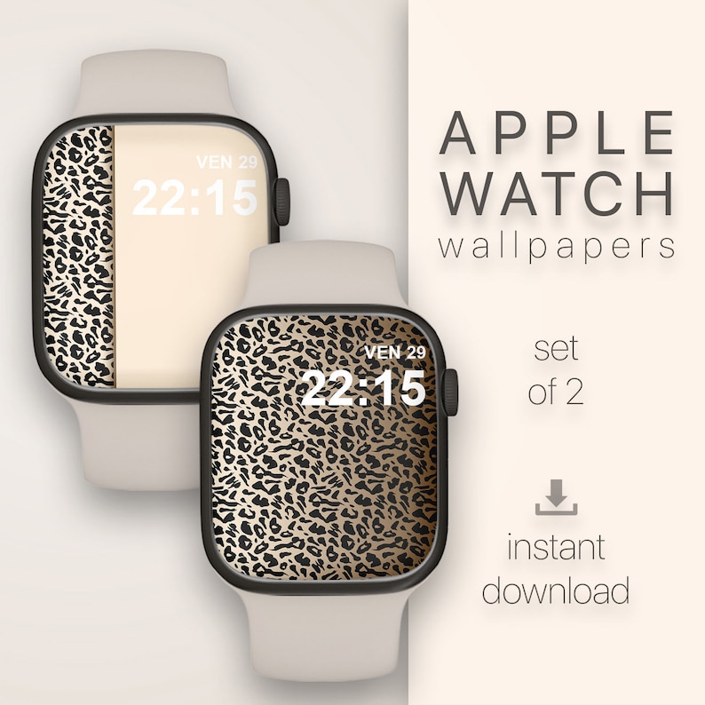 Leopard Print Apple Watch Wallpaper Animal Print Apple Watch ...