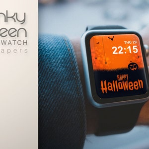 Happy Halloween Watch Face Halloween Banner Digital Download Apple ...