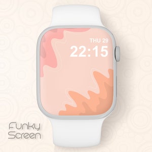Pink Abstract Apple Watch Face Smartwatch Wallpaper Pastel Pink Apple ...