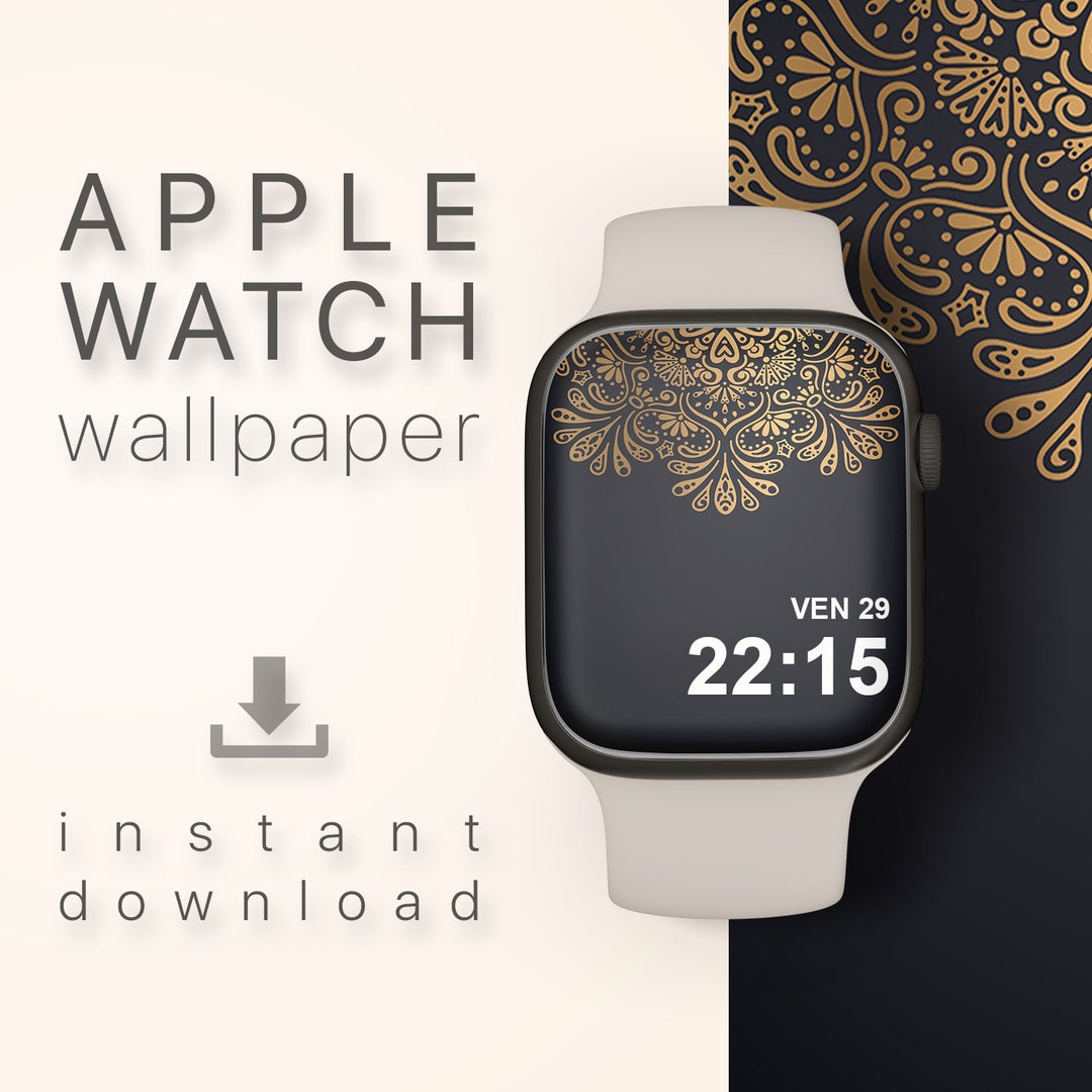 Mandala Watch Wallpaper Apple Watch Face Background Ethnic - Etsy