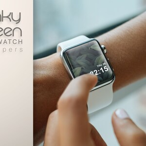 Tropical Leaves Apple Watch Wallpaper, Green Foliage Apple Watch Face ...