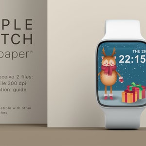 Apple Watch Face Wallpaper Christmas Reindeer Apple Watch Face ...