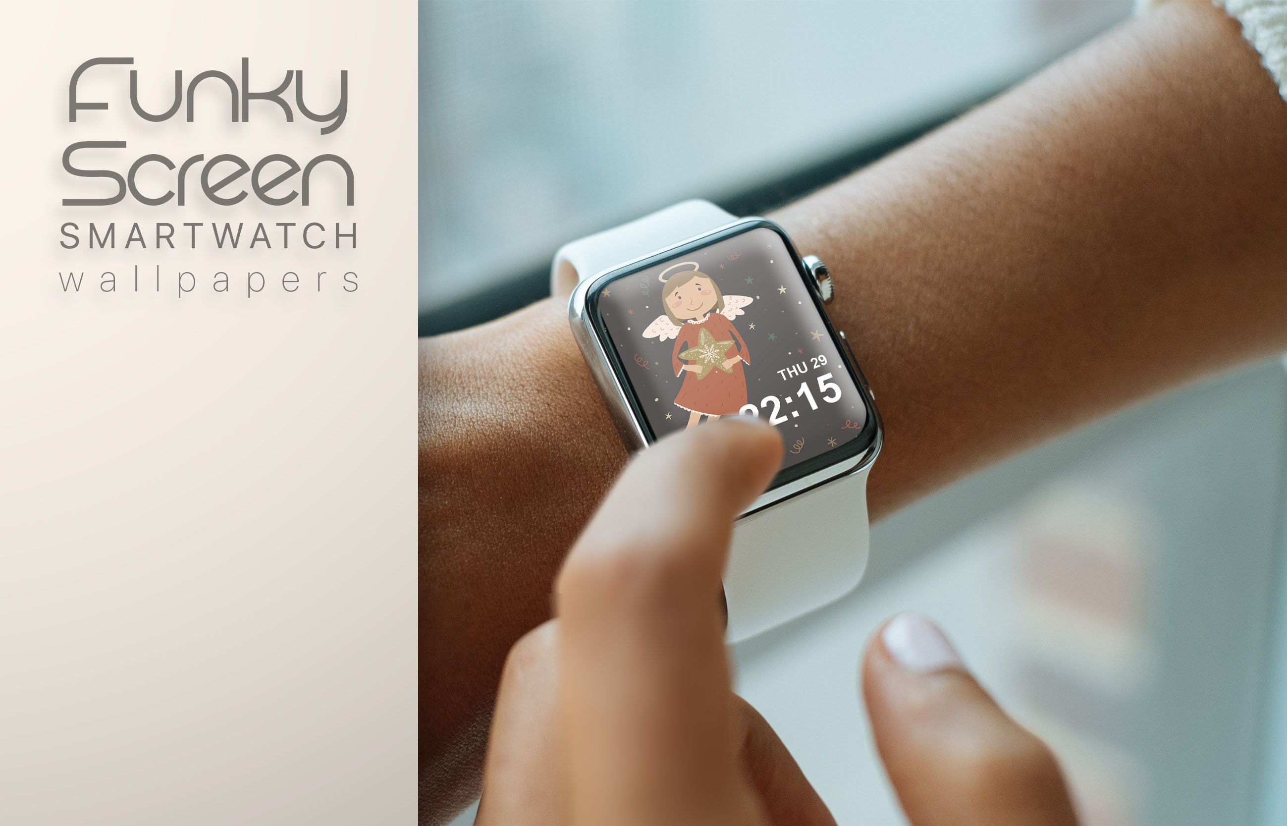 Angel Watch Face, Christmas Apple Watch Wallpaper, Apple Watch Face ...