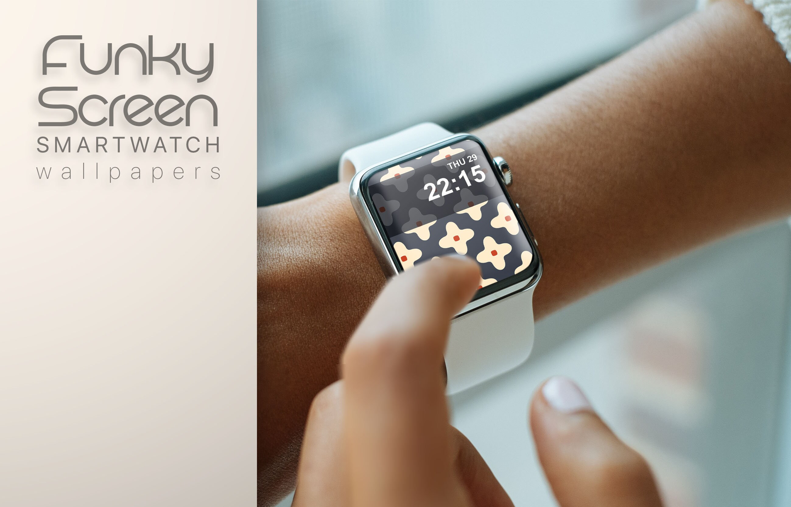 Apple Watch Wallpapers Bundle, Doodle Pattern Apple Watch Faces Watch ...