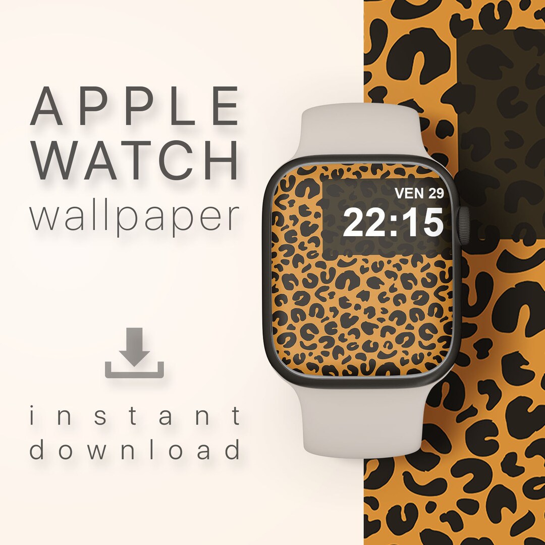 Cheetah Watch Wallpaper Apple Watch Face Leopard Apple Watch ...