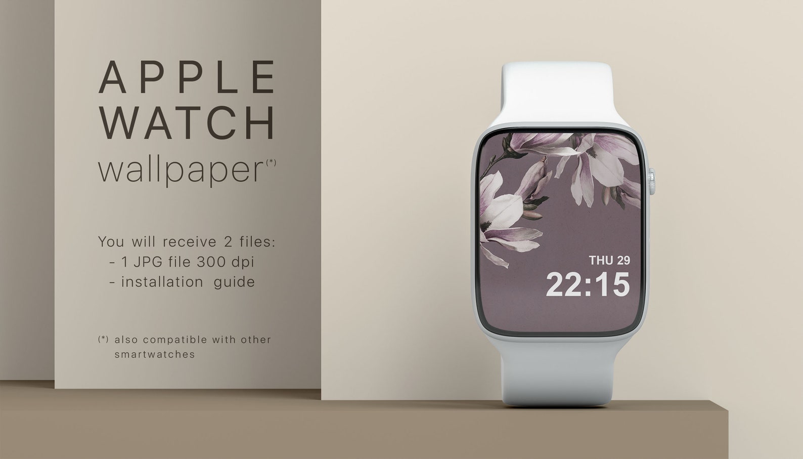 Elegant Flower Iwatch Wallpaper Apple Watch Face Magnolia Lilac ...