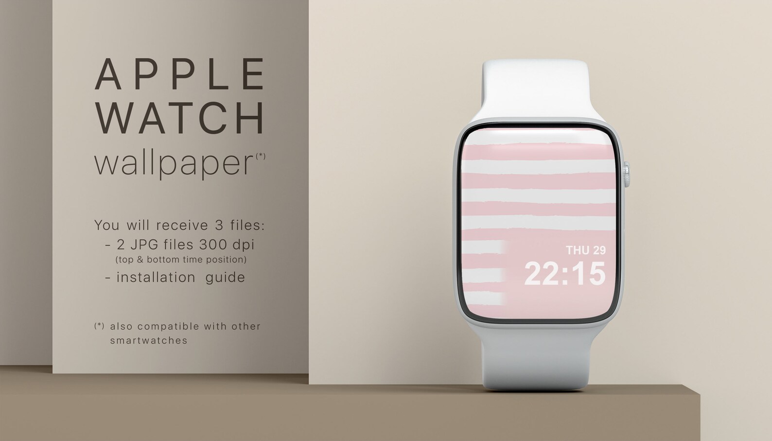 Pink Apple Watch Face Iwatch Wallpaper Pink Apple Watch - Etsy