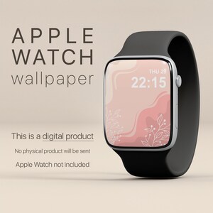 Smartwatch Pink Floral Watch Face Apple Watch Wallpaper Flowers Line ...