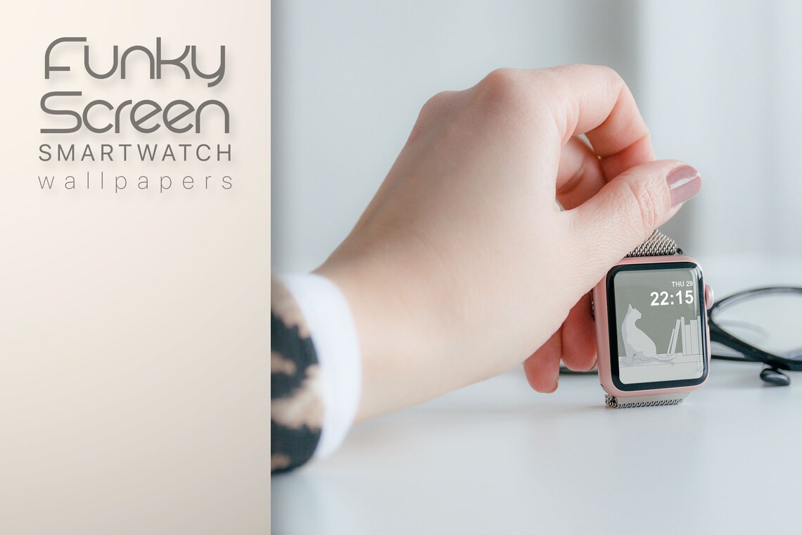 Cat Lover Apple Watch Wallpaper Apple Watch Face for Cat Mom - Etsy