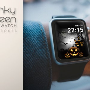 Halloween Watch Face Wallpaper Haunted Cemetery Apple Watch Wallpaper ...