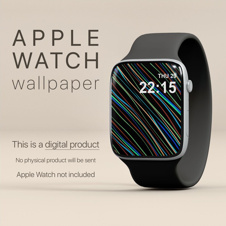 Colorful Lines Smartwatch Background Colorful Apple Watch - Etsy