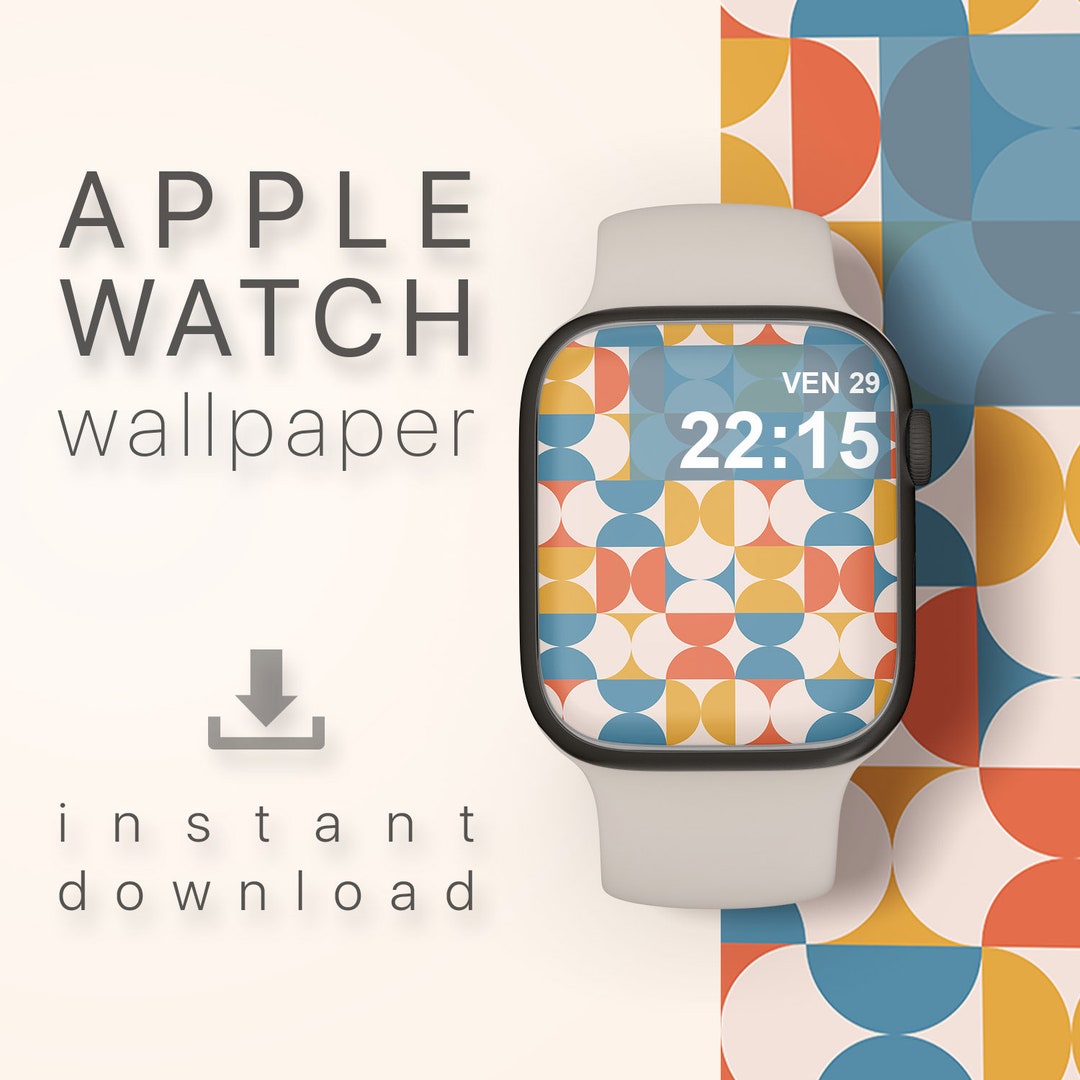 Bauhaus Apple Watch Face Geometric Watch Wallpaper Instant - Etsy