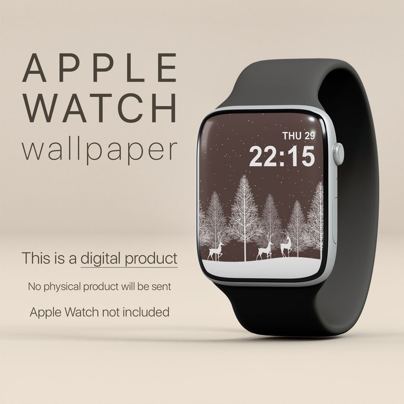 Winter Watch Face Apple Watch Wallpaper Christmas Iwatch - Etsy