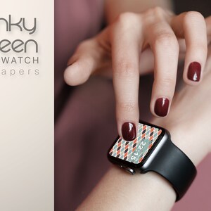 Apple Watch Face, Funky Apple Watch Wallpaper, Retro Pattern for Smart ...