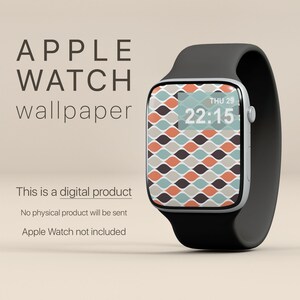 Apple Watch Face, Funky Apple Watch Wallpaper, Retro Pattern for Smart ...