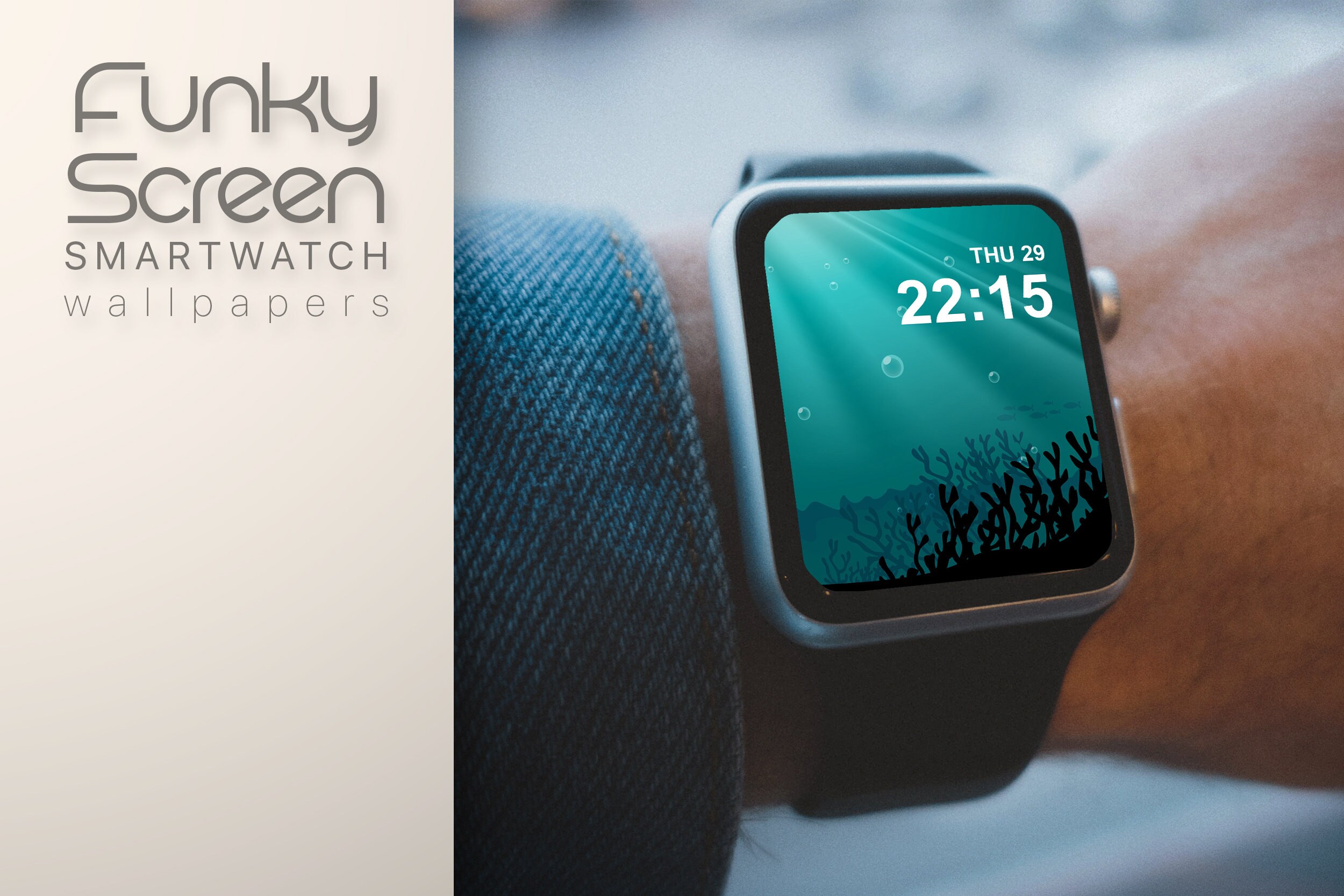 Underwater Apple Watch Wallpaper Teal Water Apple Watch Face - Etsy