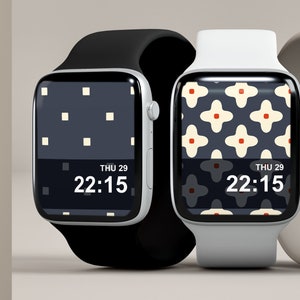 Apple Watch Wallpapers Bundle, Doodle Pattern Apple Watch Faces Watch ...