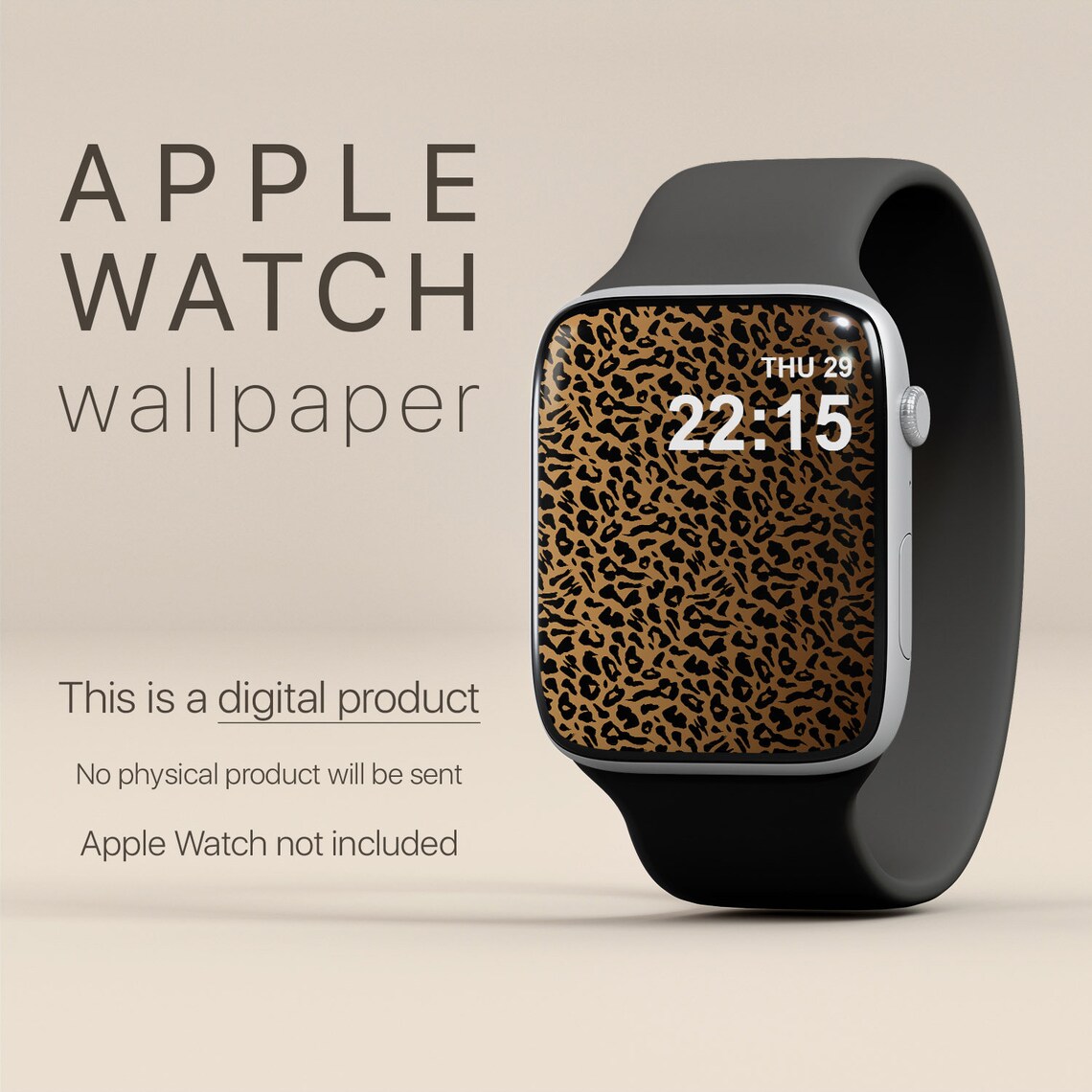 Apple Watch Wallpaper Leopard Face Apple Watch Accessories Animal Print ...