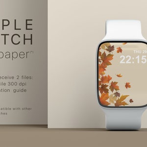 Fall Apple Watch Face Wallpaper Autumn Leaves Apple Watch Face Digital ...