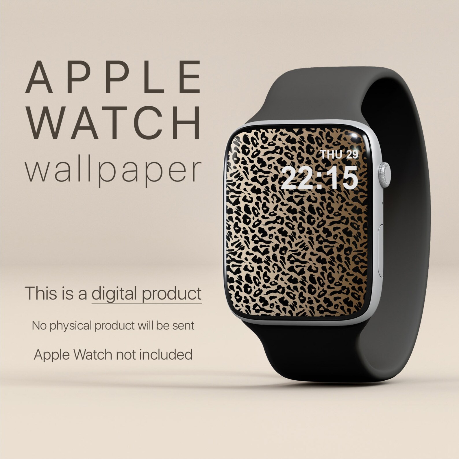 Leopard Print Apple Watch Wallpaper Animal Print Apple Watch ...