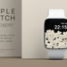 White Flowers Apple Watch Design, Elegant Gold Wallpaper, Apple Watch ...