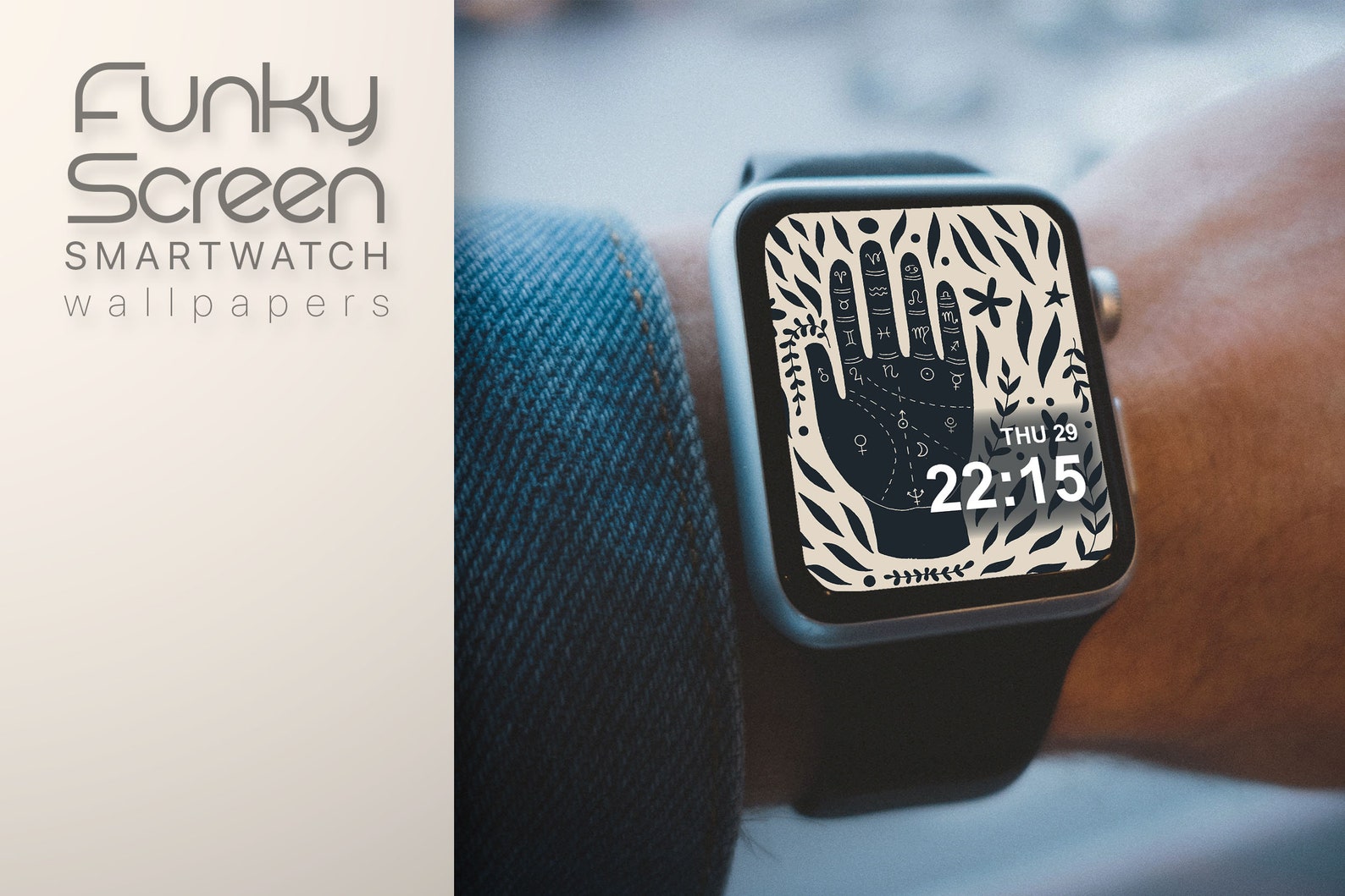 Apple Watch Home Screen Wallpaper, Esoteric Apple Watch Face Palmistry ...