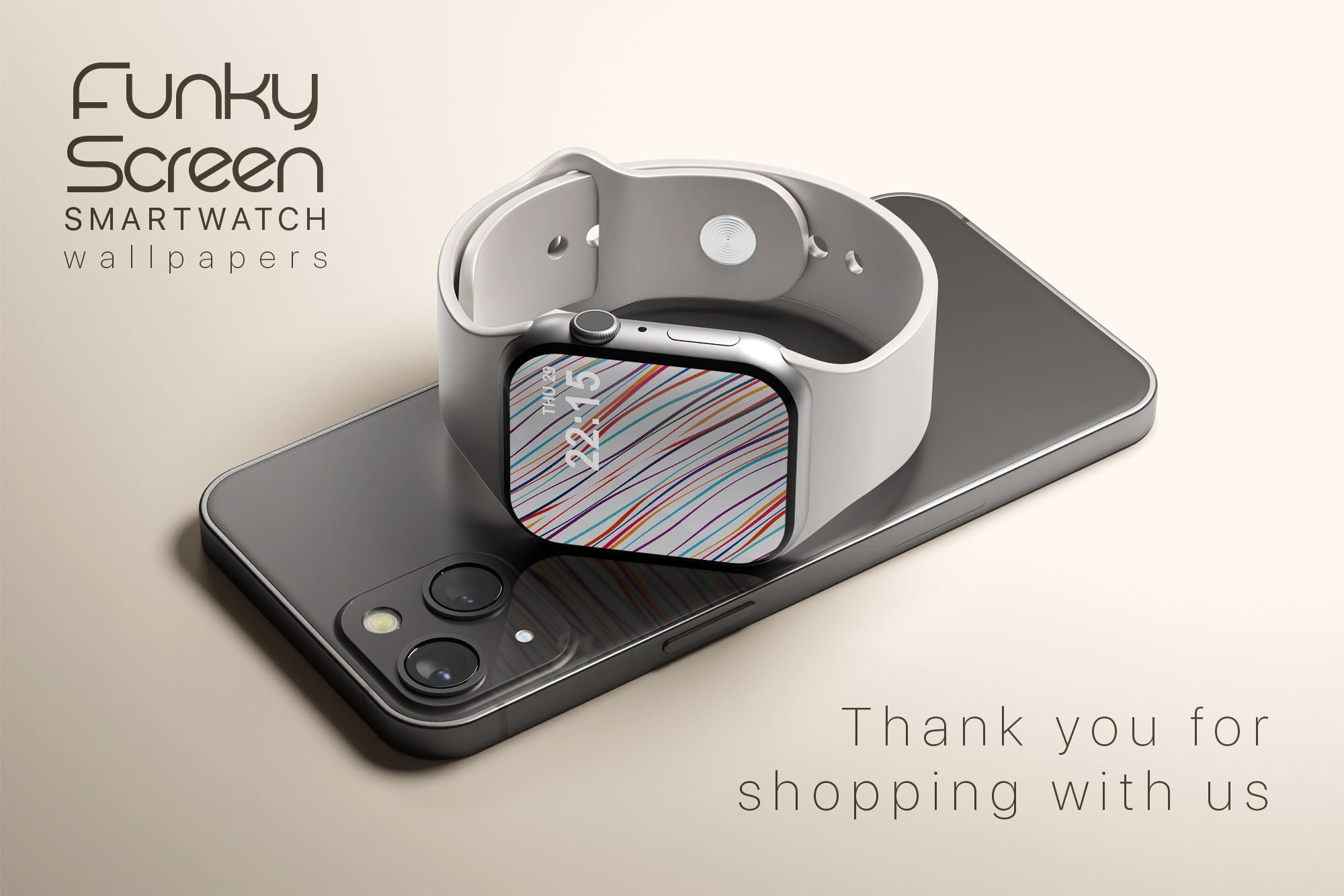 Colorful Lines Smartwatch Background Colorful Apple Watch - Etsy