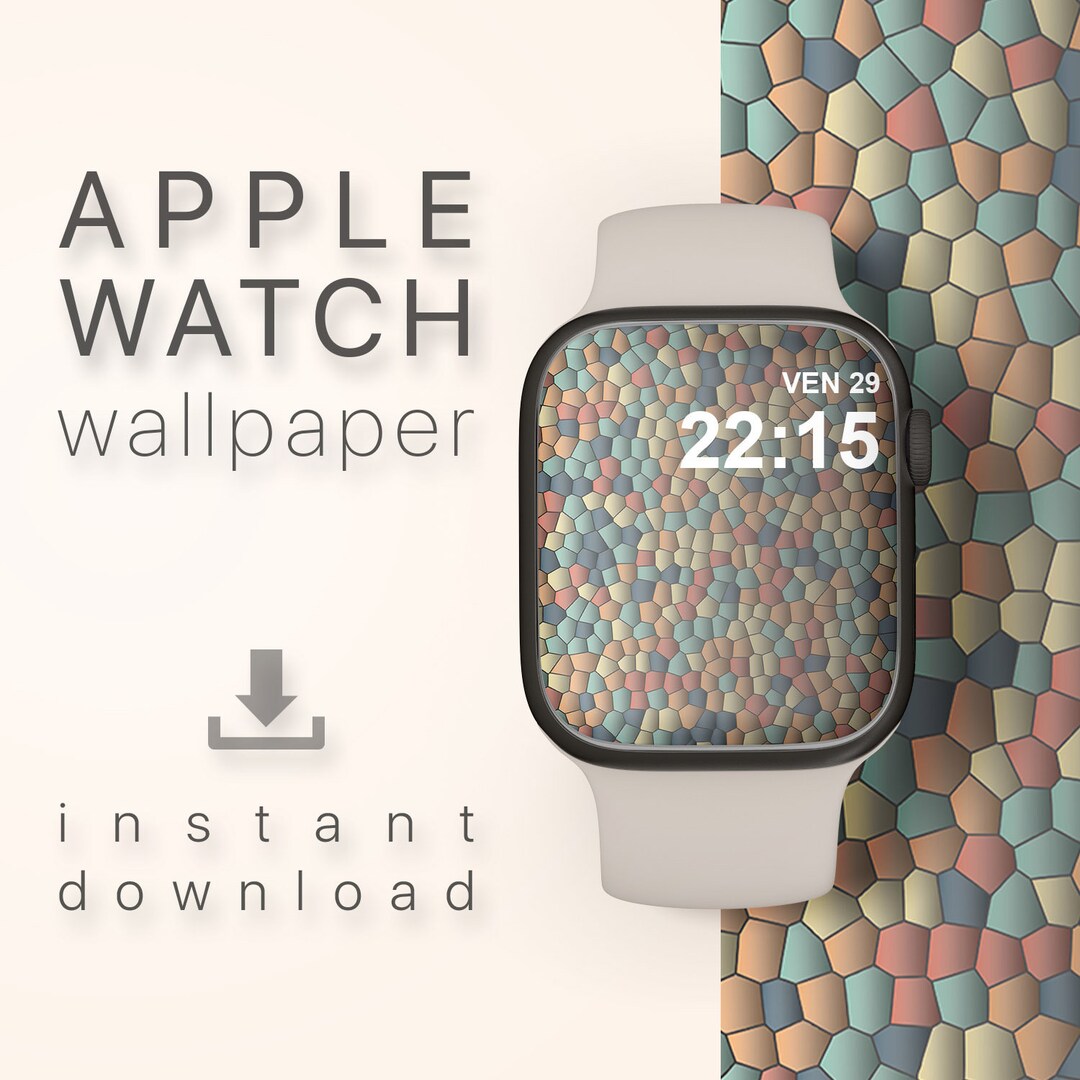 Multicolor Apple Watch Face Pastel Colors Apple Watch - Etsy