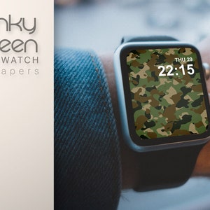 Military Camo Apple Watch Face Wallpaper Camouflage Smart Watch ...