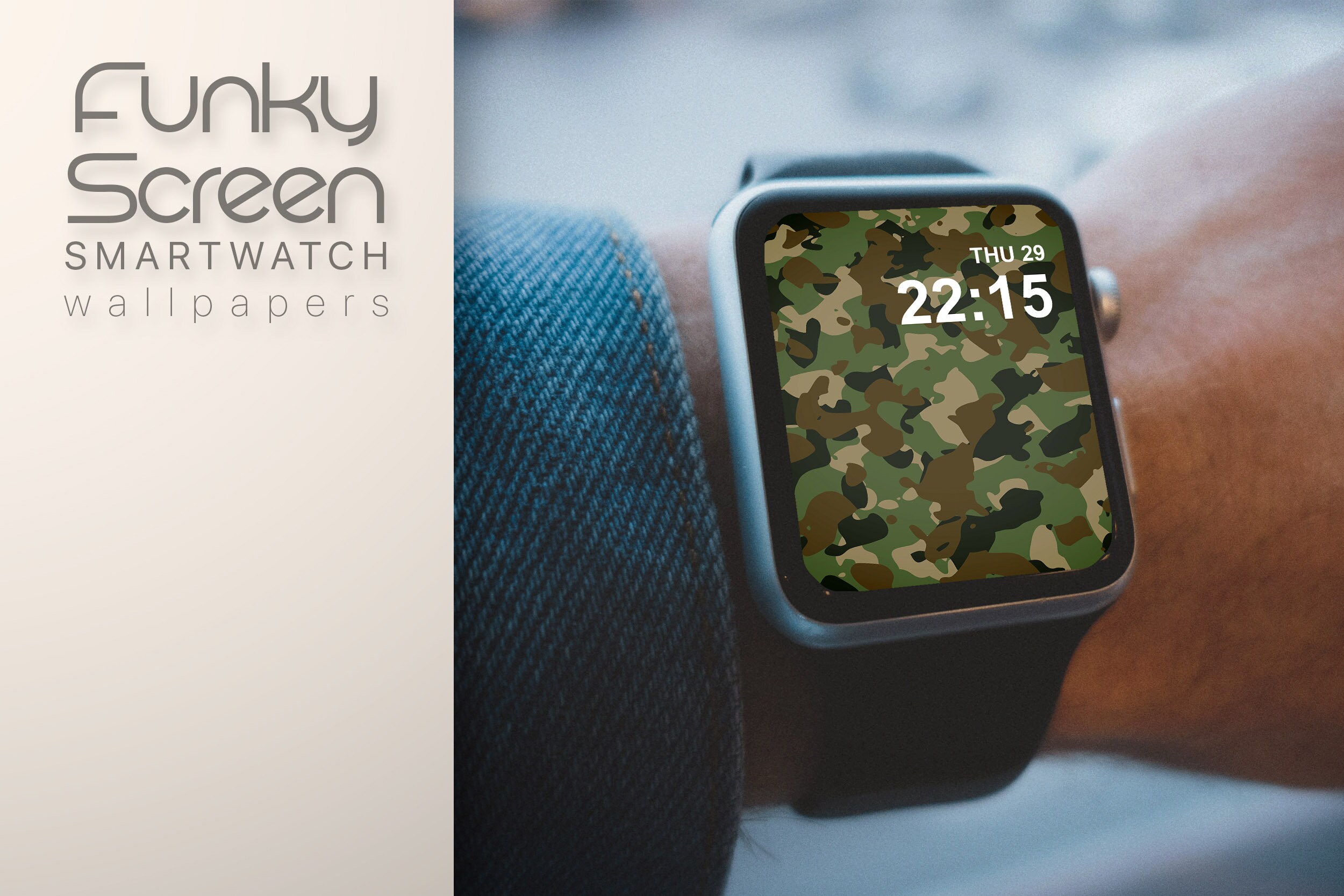 Military Camo Apple Watch Face Wallpaper Camouflage Smart - Etsy