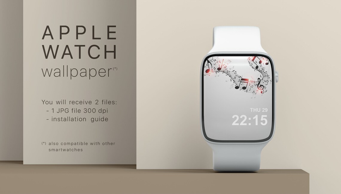 Iwatch Face Background Music Teacher Gift Apple Watch Wallpaper Melody ...