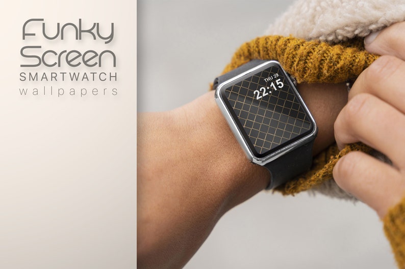 Geometric Apple Watch Face Design Art Deco 2 Smart Watch Wallpapers ...