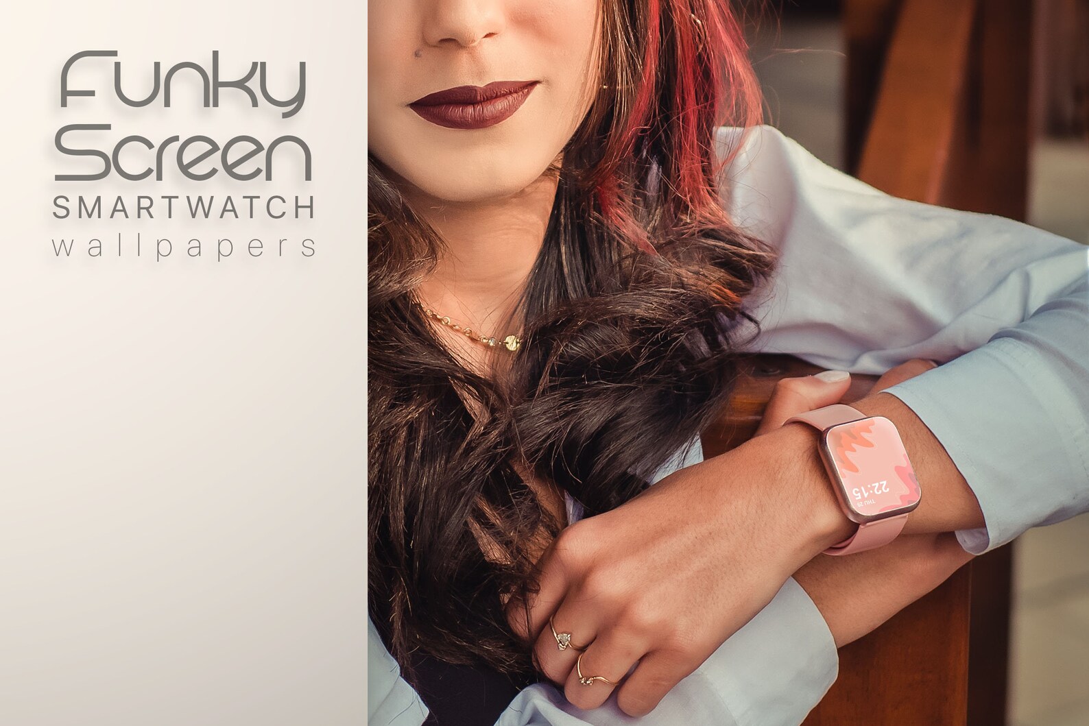 Pink Abstract Apple Watch Face Smartwatch Wallpaper Pastel - Etsy