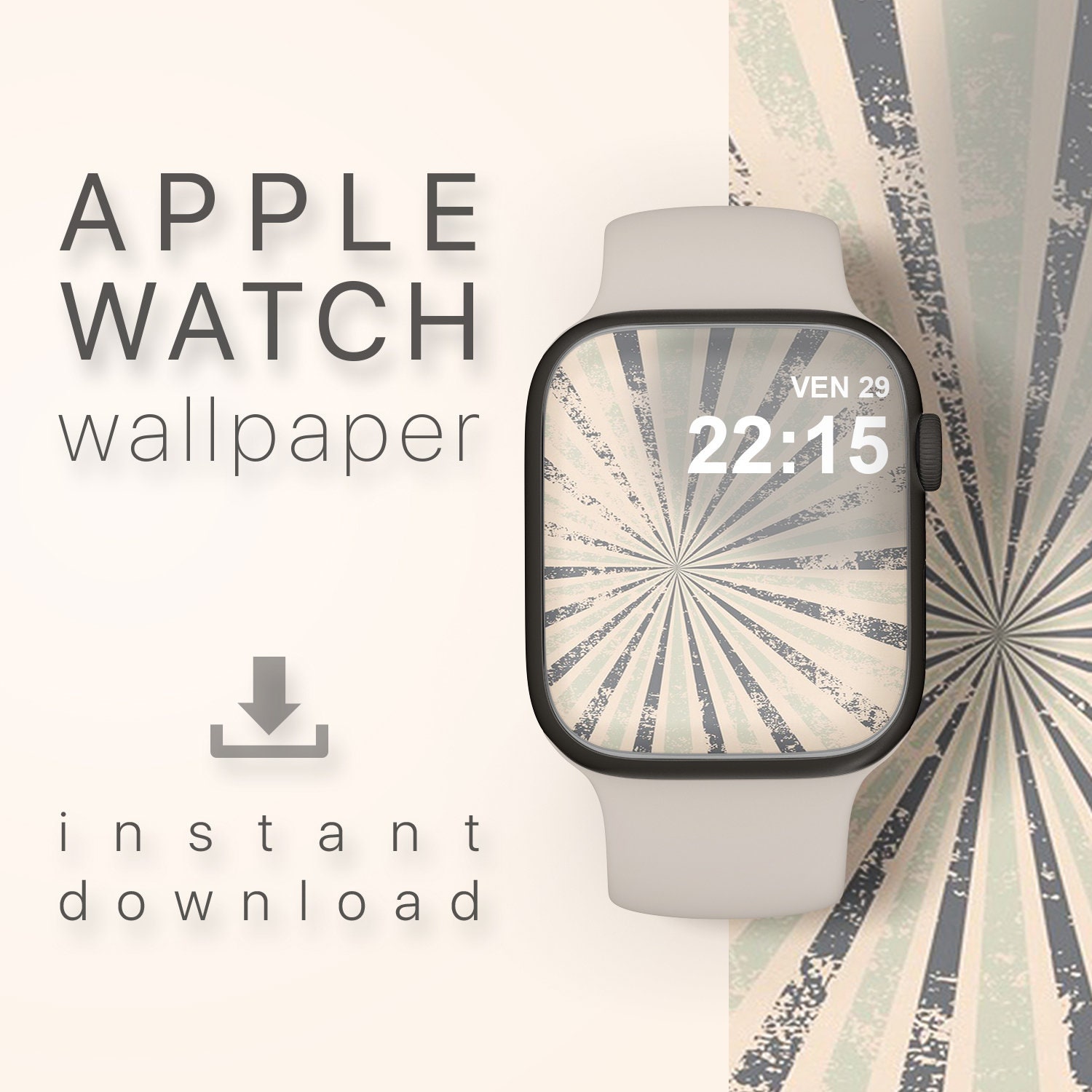 Beige Apple Watch Wallpaper Abstract Apple Watch Face - Etsy