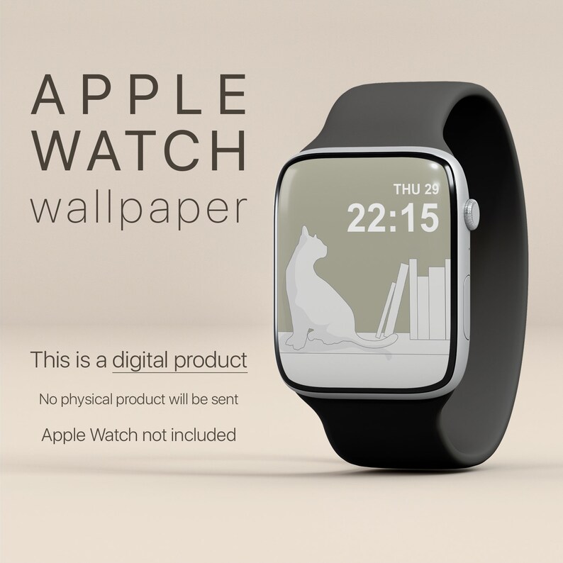 Cat Lover Apple Watch Wallpaper Apple Watch Face for Cat Mom Smartwatch ...