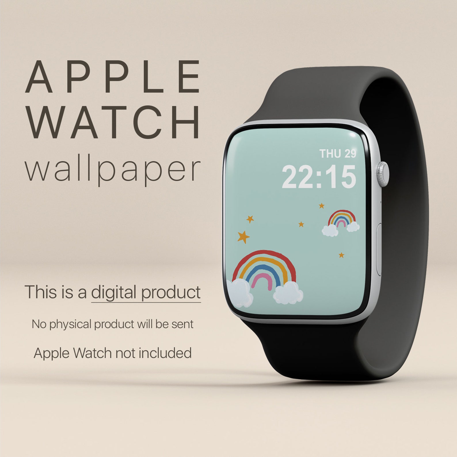 Rainbow Iwatch Wallpaper for Apple Watch Face Colorful - Etsy