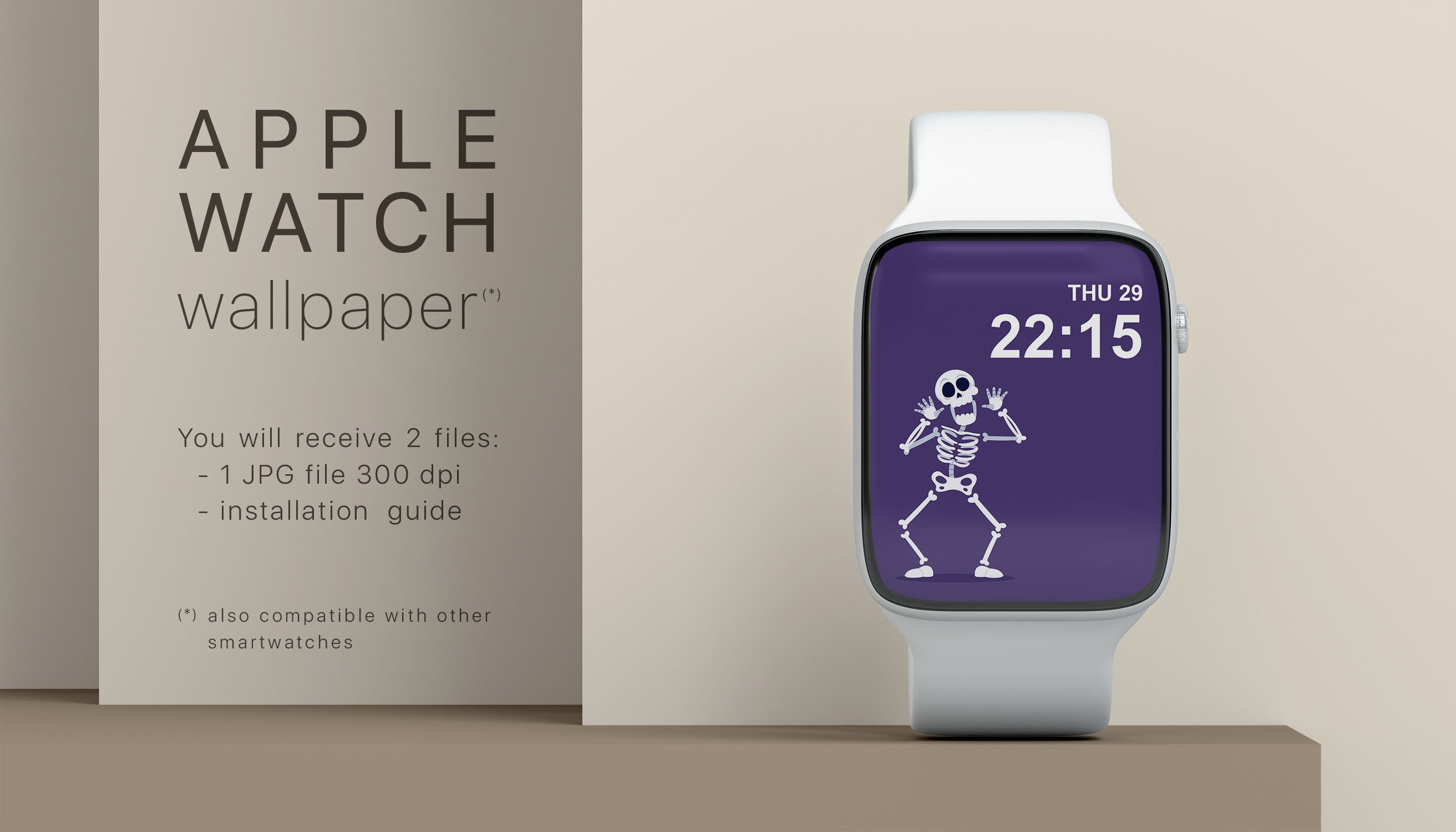 Skeleton Apple Watch Face Halloween Apple Watch Wallpaper Funny ...