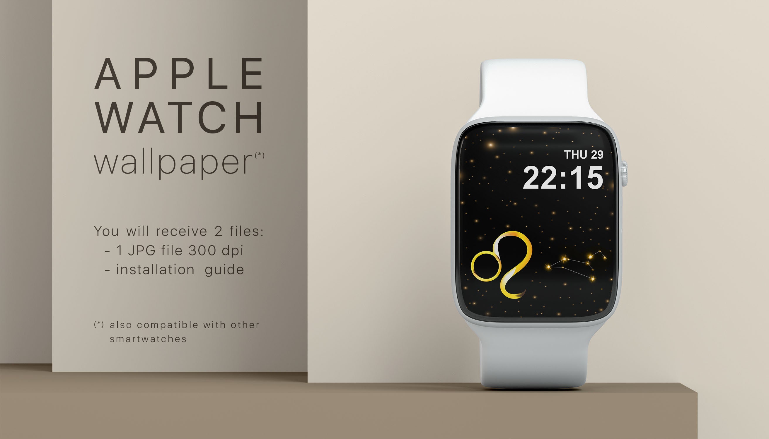 Leo Apple Watch Wallpaper Constellation Apple Watch Face Leo - Etsy