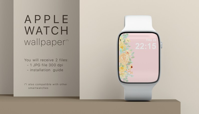 Pink Apple Watch Wallpaper Pink Floral Background Apple Watch Face Pink ...