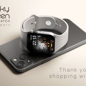 Halloween Watch Face Wallpaper Haunted Cemetery Apple Watch Wallpaper ...