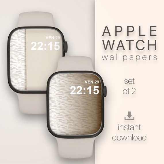 Beige Animal Print Watch Face Wallpaper Apple Watch Face - Etsy