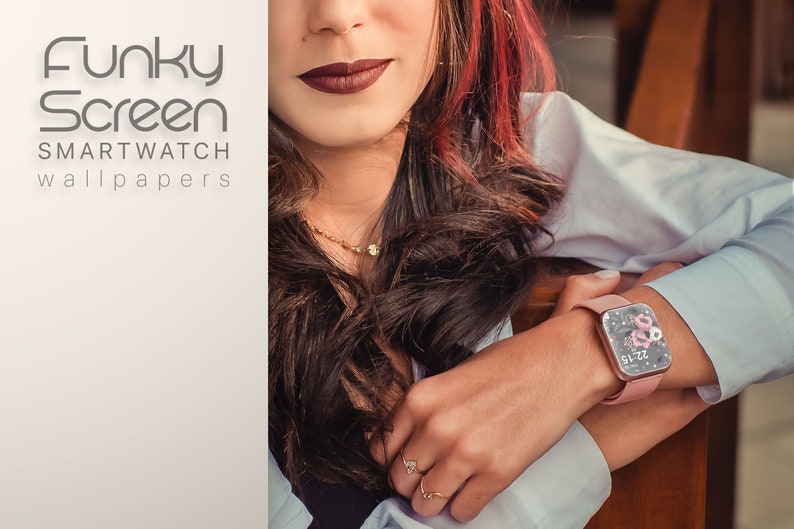 Iwatch Screen Wallpaper Apple Watch Wallpaper Cute Floral - Etsy